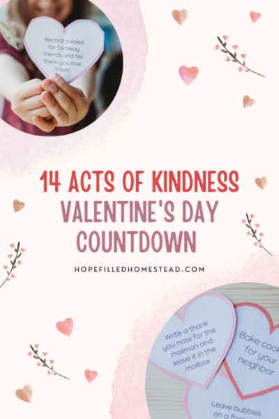 Valentine's Day Countdown - Teaching Kids How To Be Kind